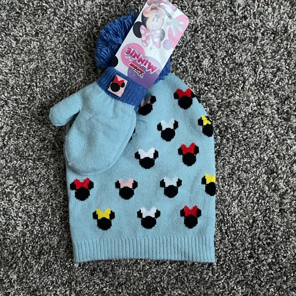 Disney | Accessories | Nwt Kids Minnie Mouse Hat And Mittens | Poshmark